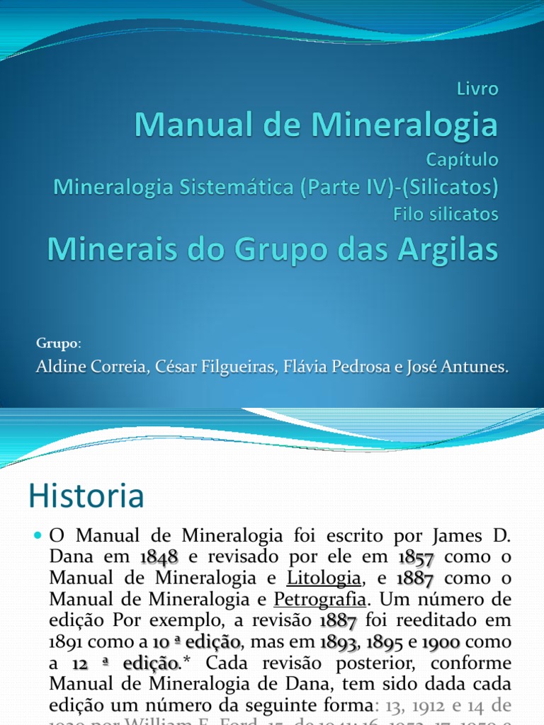 Livro - Manual de Mineralogia | PDF | Materiais | Natureza