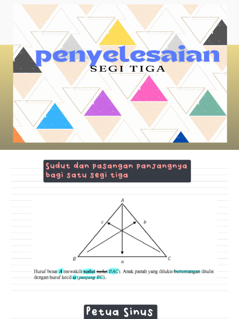 Penyelesaian Segi Tiga | PDF