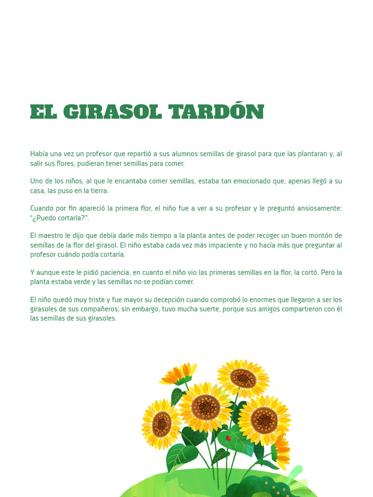 Es El Girasol Tardon | PDF