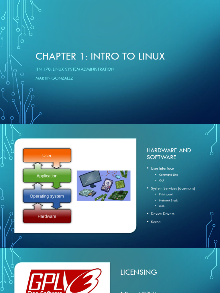 Chapter 1e6-Introduction To Linux PPT | PDF