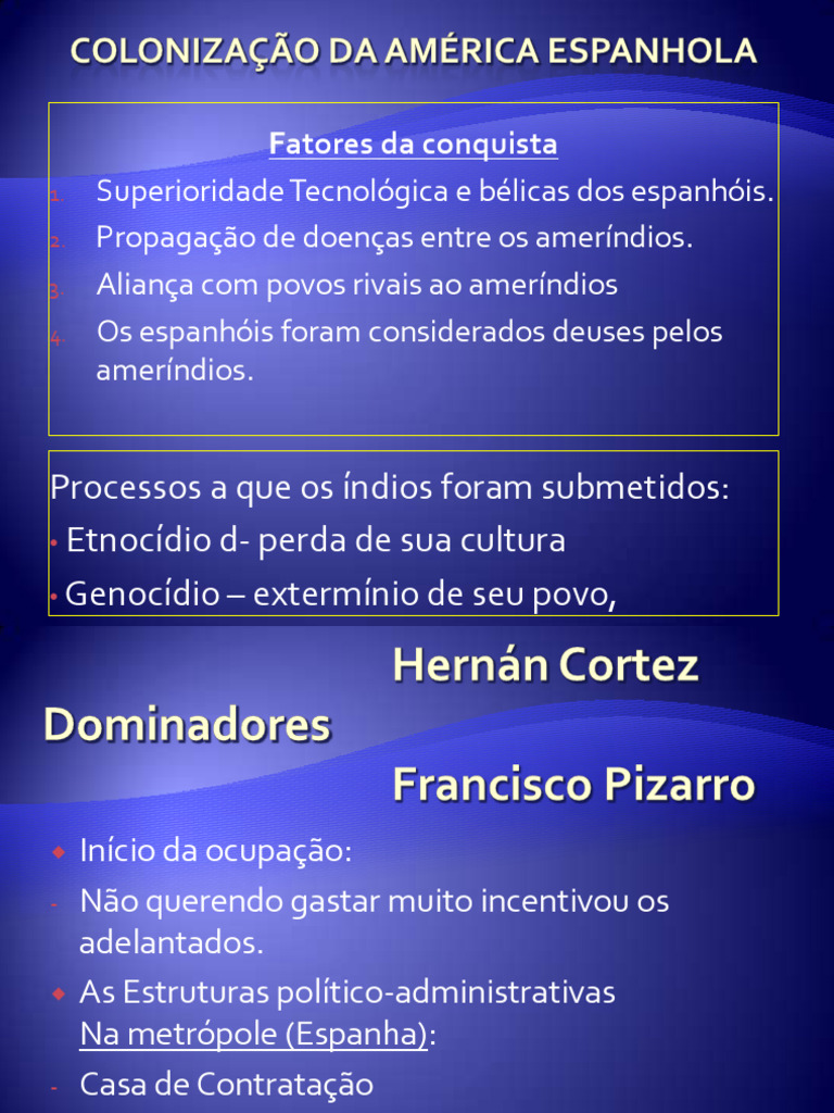 Resumo - Colonização Da América Espanhola - 2º Ano | PDF | História