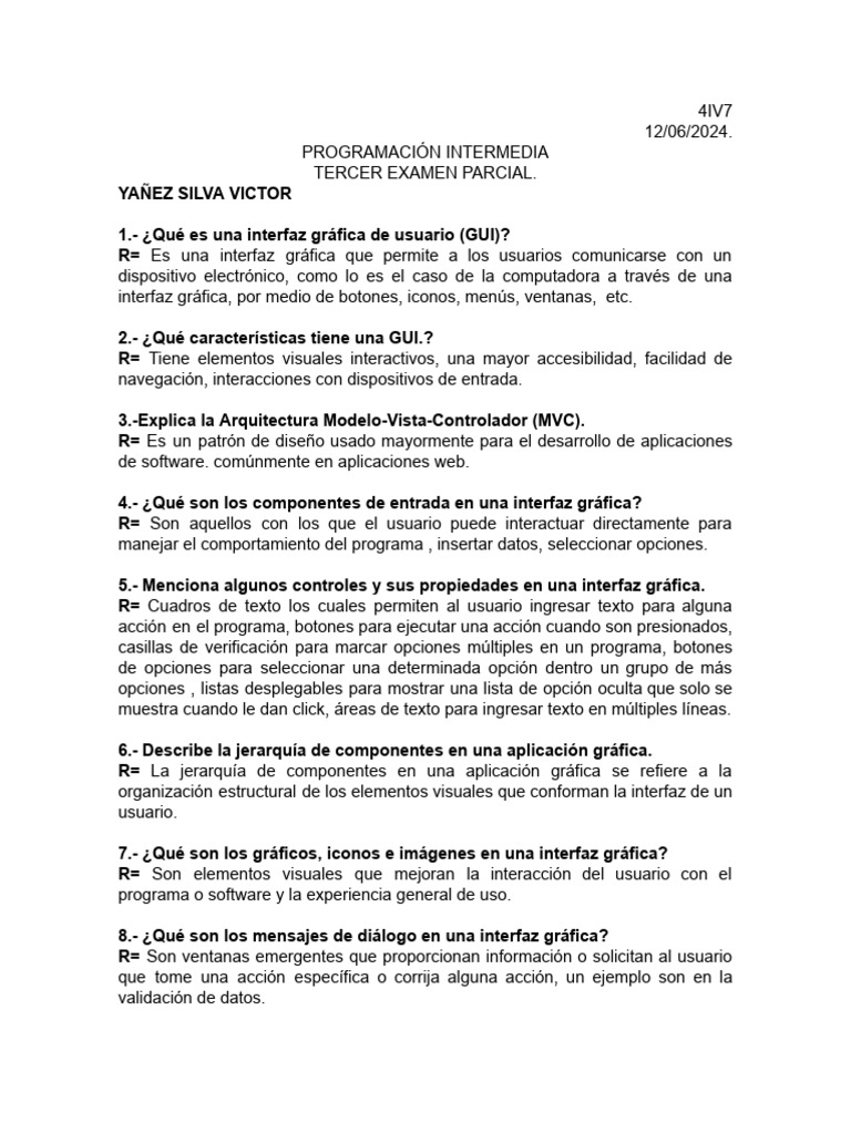 Interfaz Gráfica en Java: GUI y MVC | PDF | Interfaces gráficas de usuario | Programa de computadora