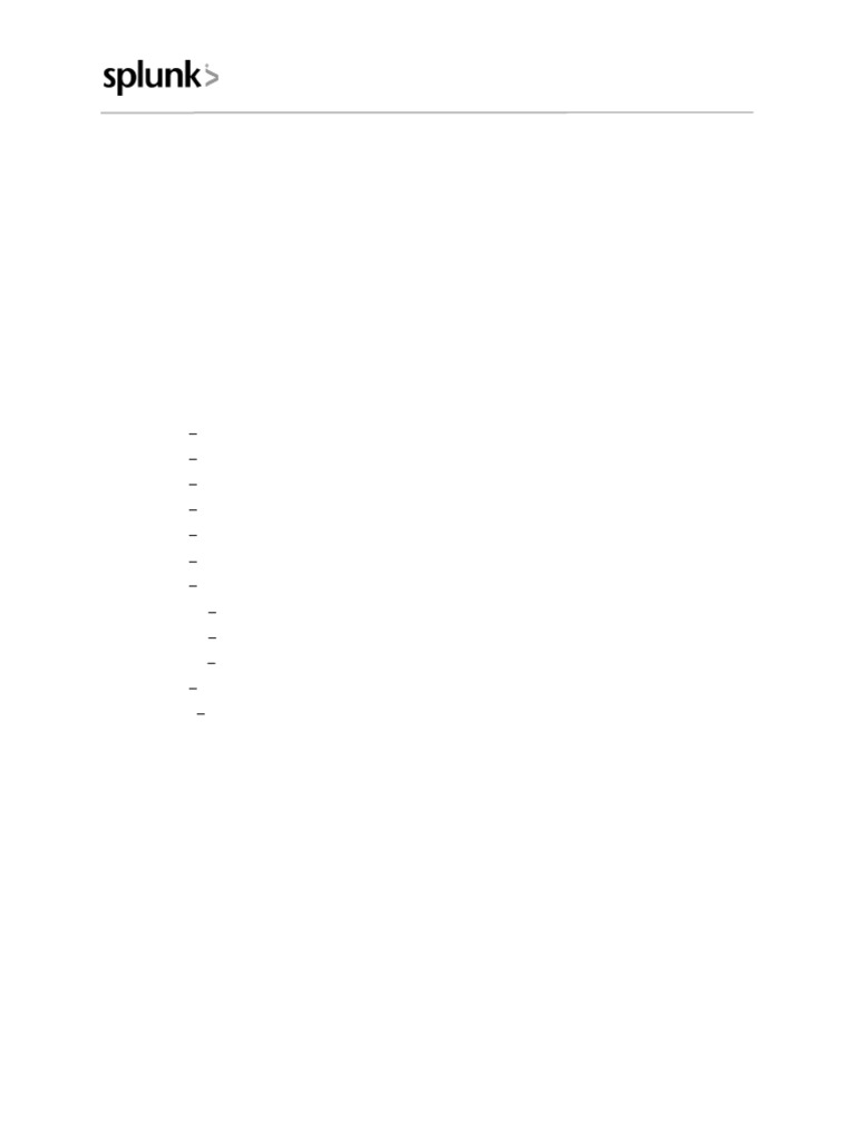 Splunk Enterprise 9.1 System Administration Lab Guide | PDF