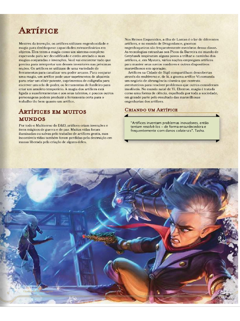 Dungeons & Dragons 5e - Classe Artificer | PDF