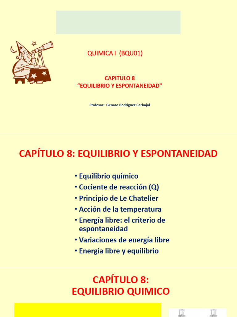 CAPÍTULO 8 Equilibrio Químico Y CAP 9 EQ IONICO | PDF