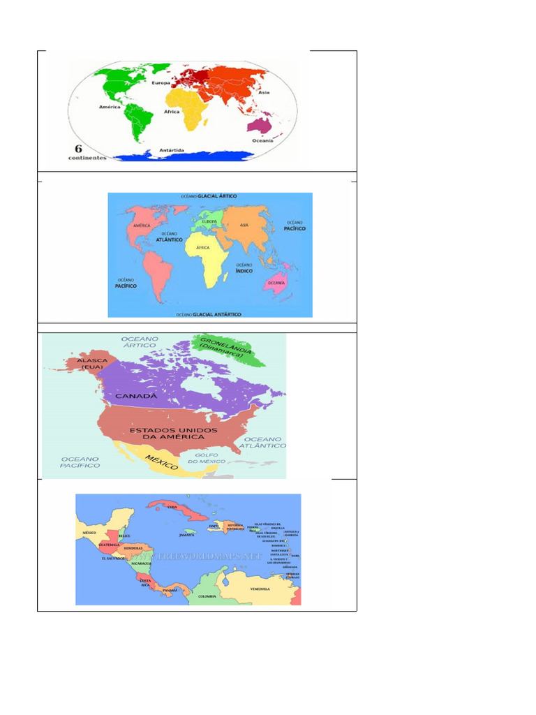Paises de las 3 Américas. | PDF