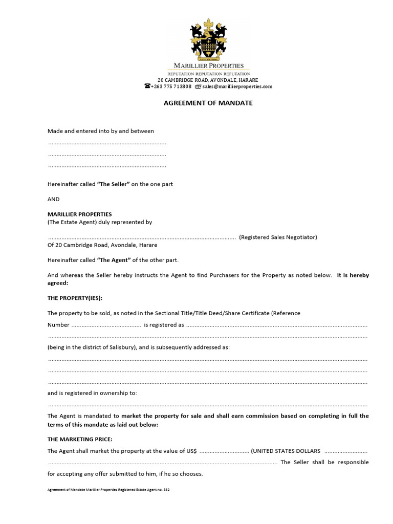 Mandate | PDF