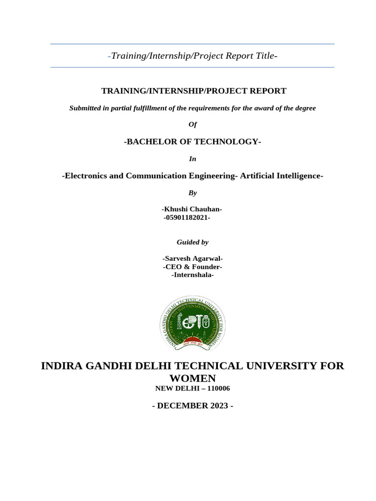 Training Report On Machine Learning | PDF | Machine Learning ...