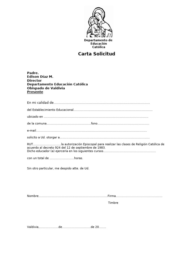 Carta Solicitud Director | PDF