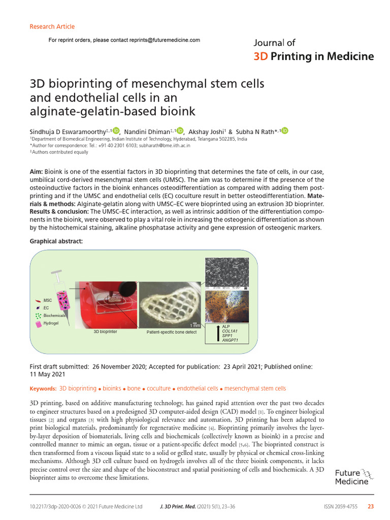 Alg-Gel Bioink Dna Quantification | PDF
