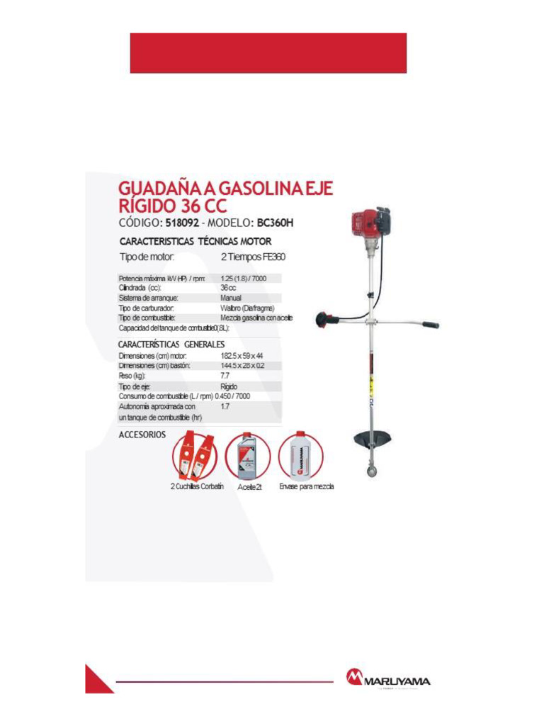 Maruyama BC360H | PDF