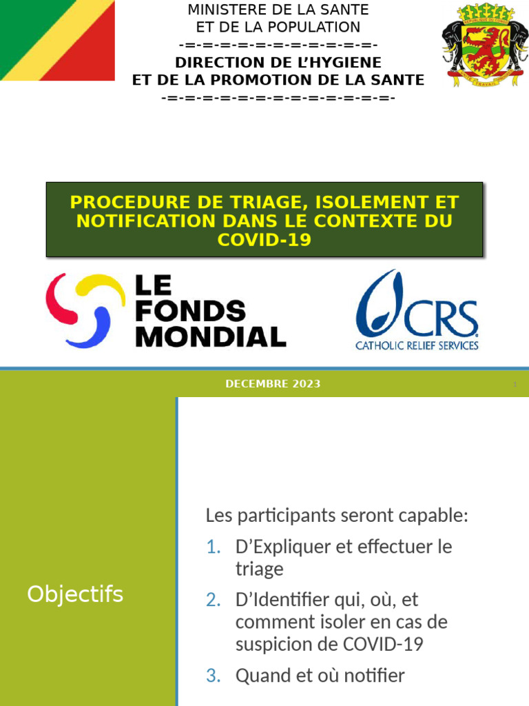 Module 9 Triage Iso Notification COVID-19 | PDF