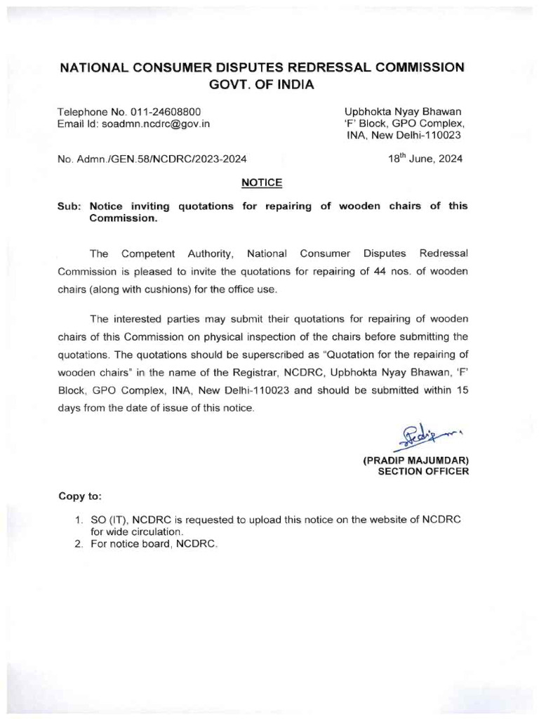 Legal notice format | PDF