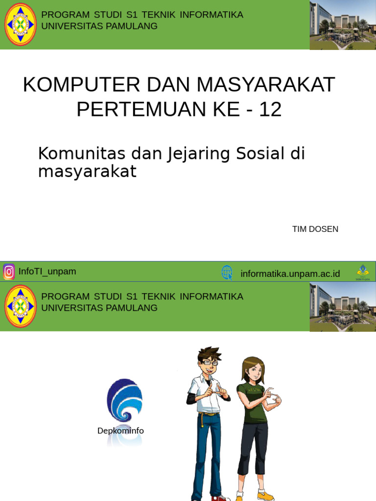 Komputer Dan Masyarakat - Pertemuan 12 | PDF