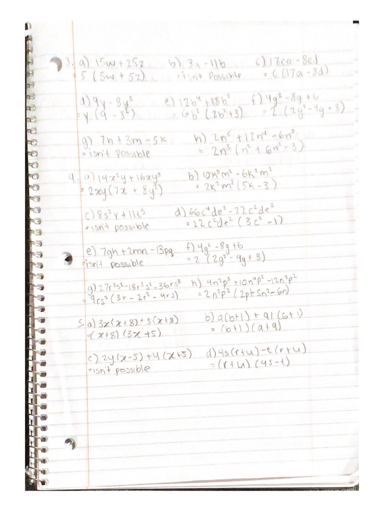 Common Factors | PDF