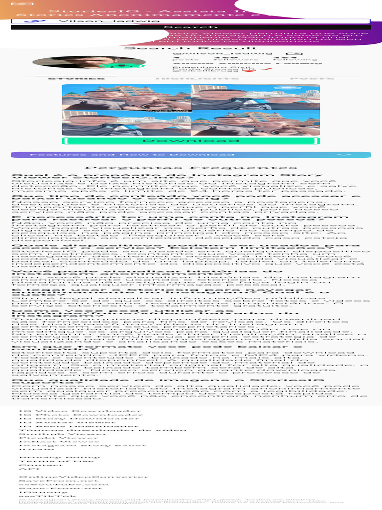 StoriesIG - Anon IG Viewer | PDF
