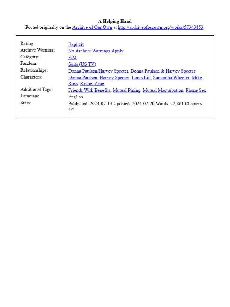 A Helping Hand | PDF