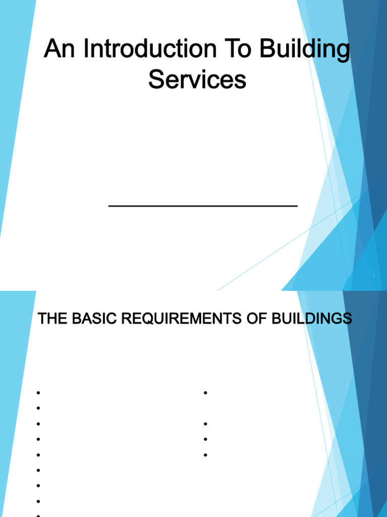 Basic Requirement of Buildings | PDF