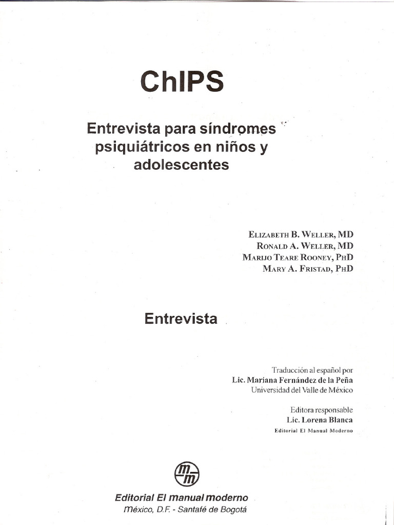 ChIPS Entrevista 1 | PDF