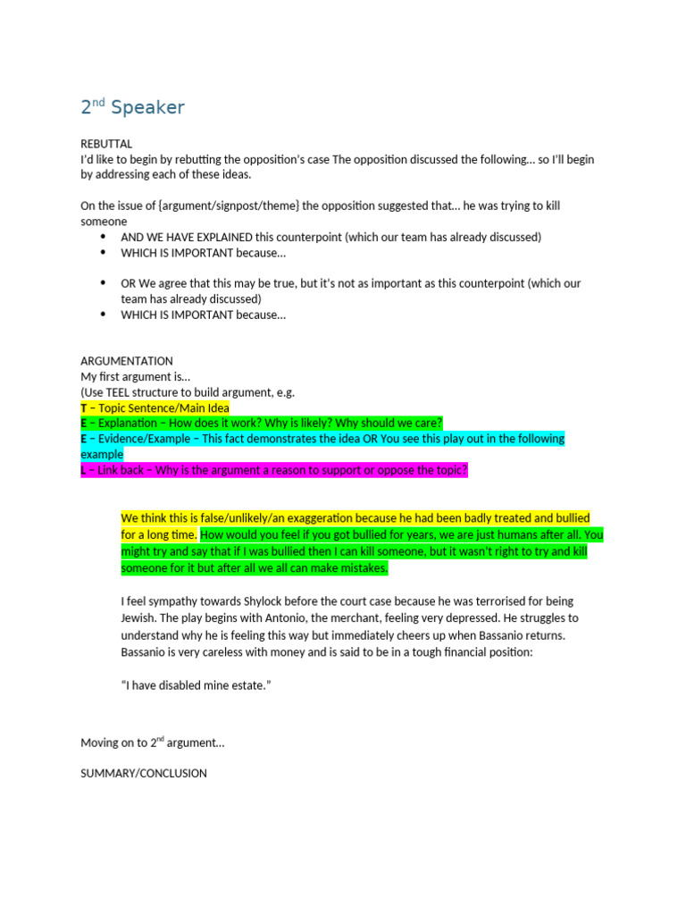 Formal Debate River Shofay | PDF