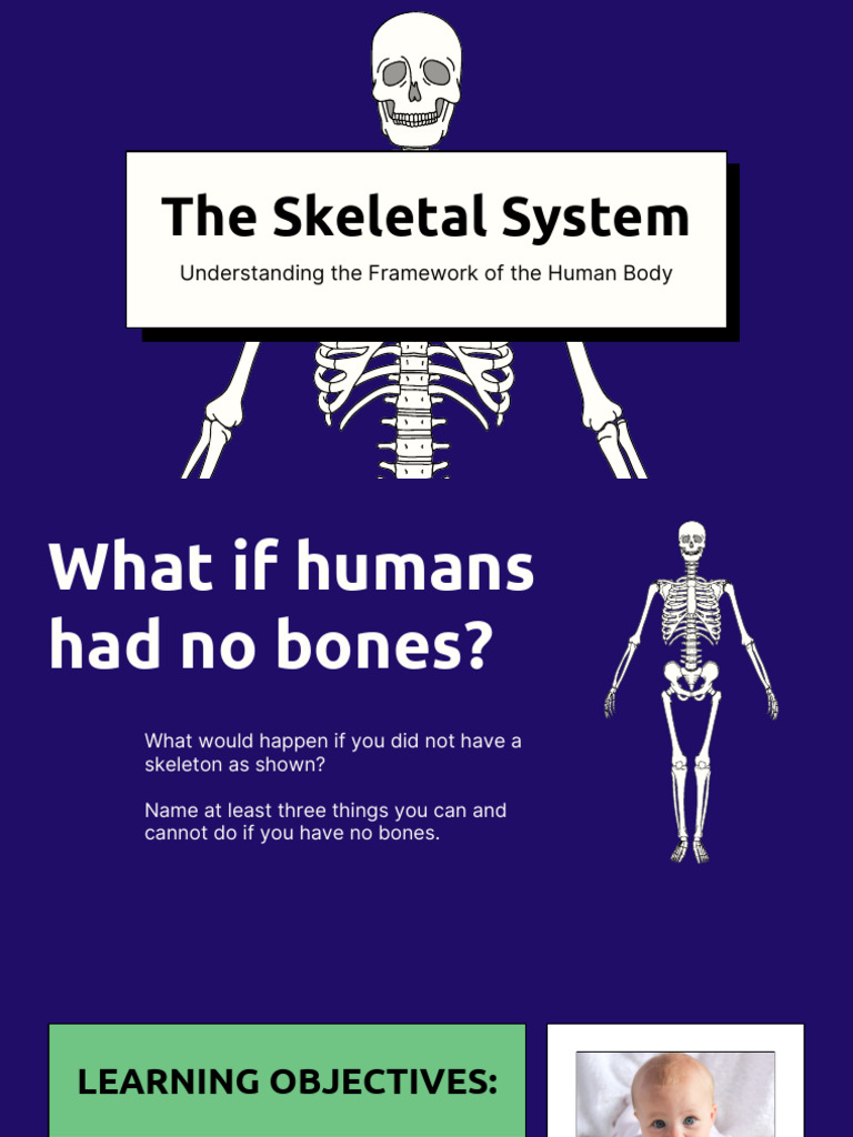 The Skeletal System Education Presentation in Green Yellow Simple ...