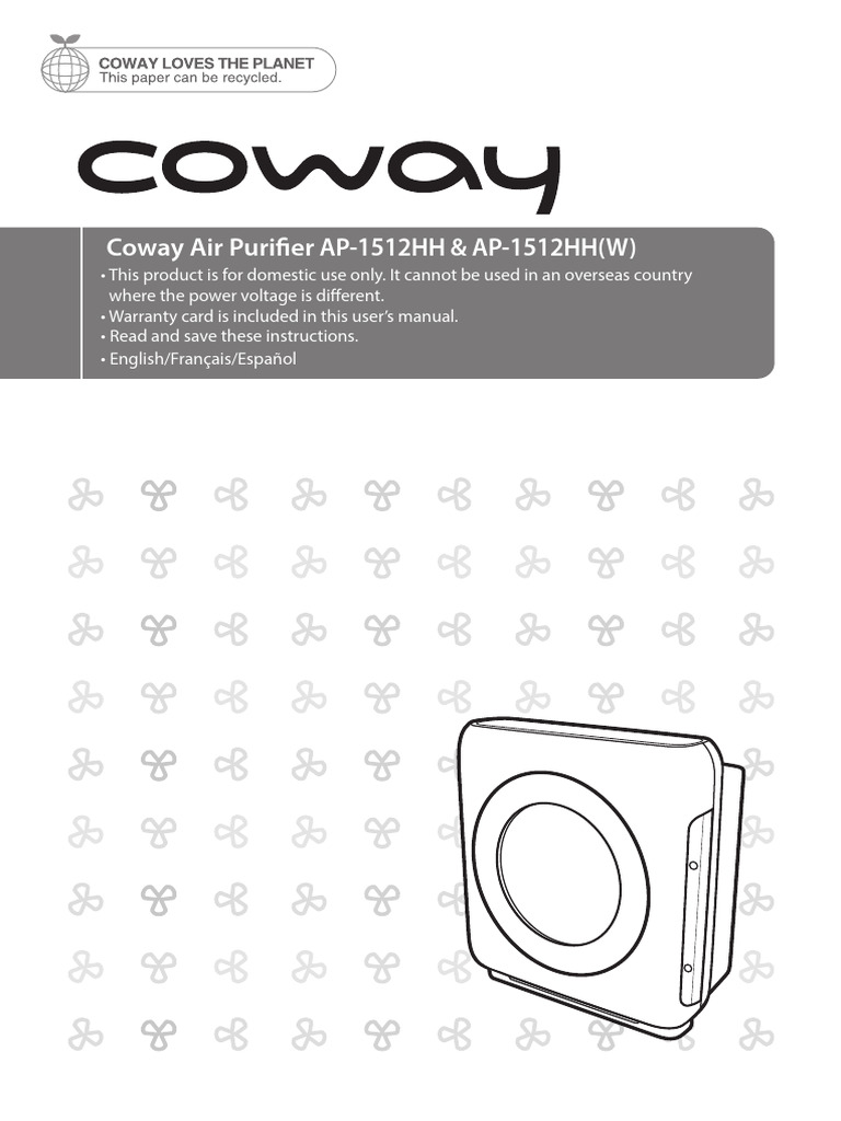 Conway Air Purifier AP-1512HH | PDF