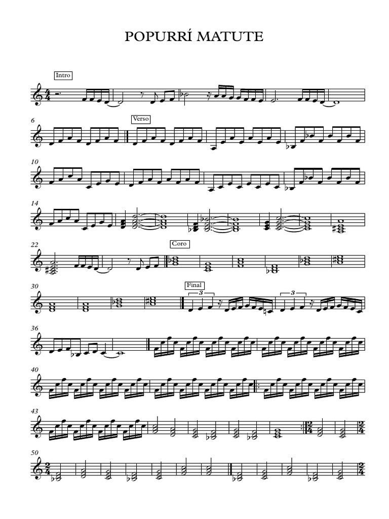 Popurri Matute | PDF