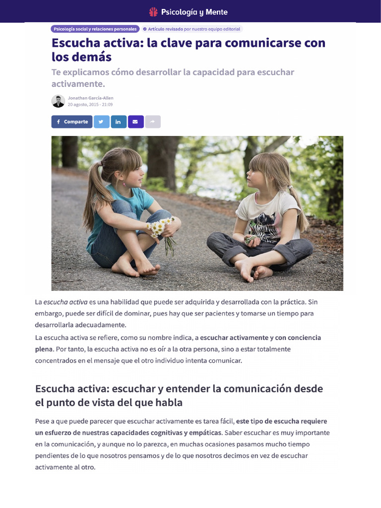 Escucha Activa | PDF