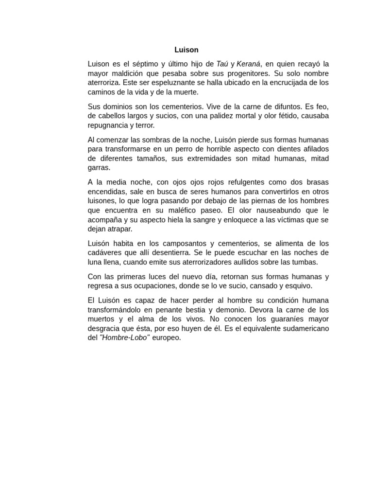 Luison | PDF