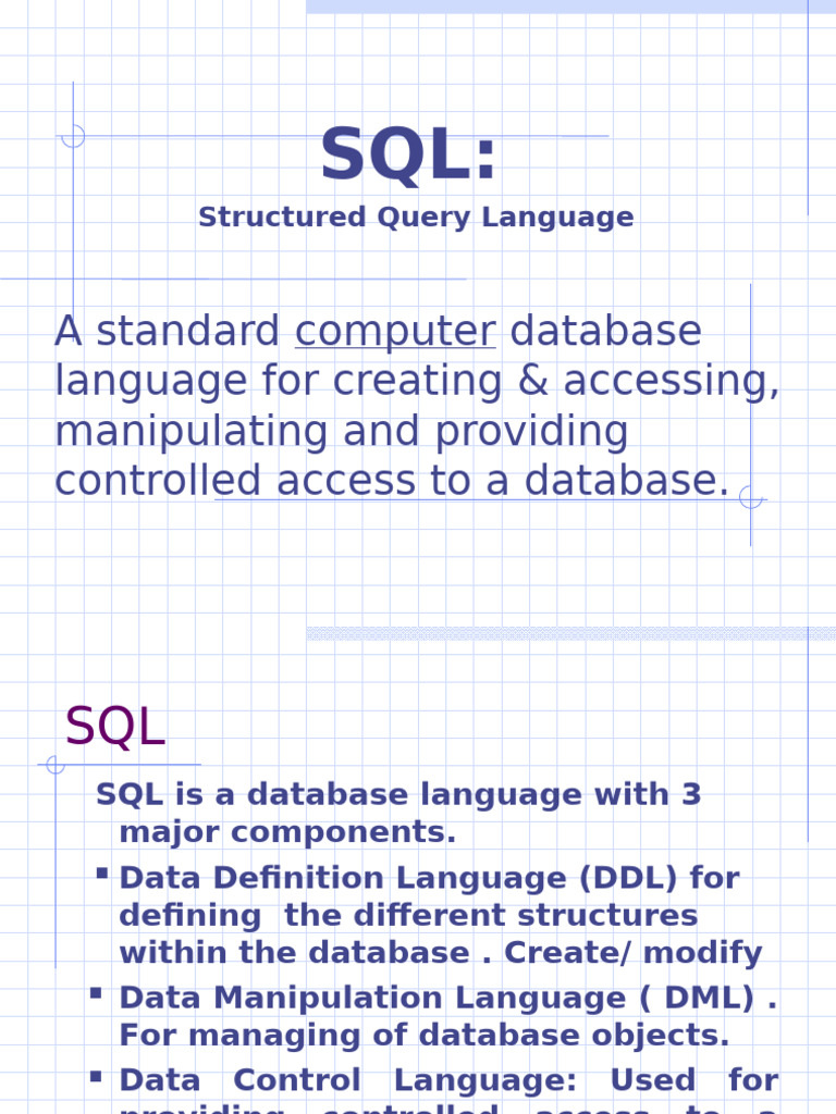 Lect2 - SQL | PDF