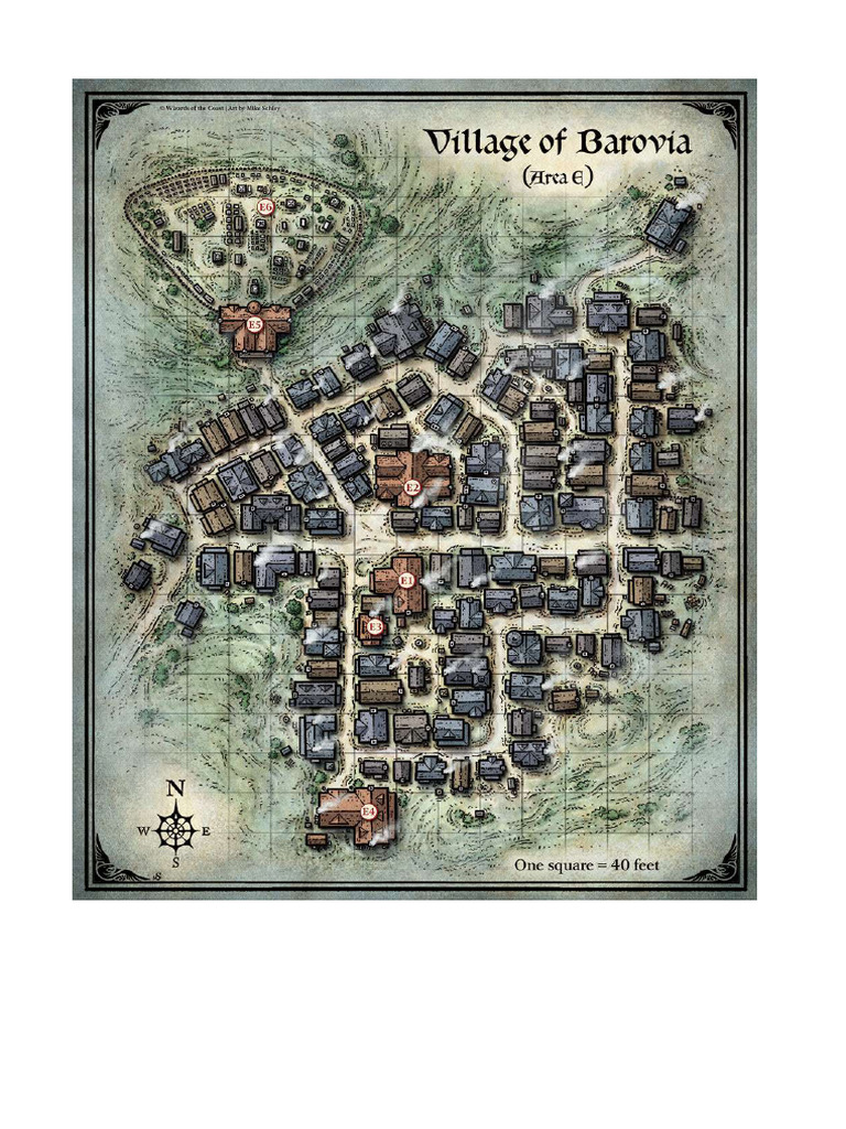 Mapa Da Vila de Barovia | PDF