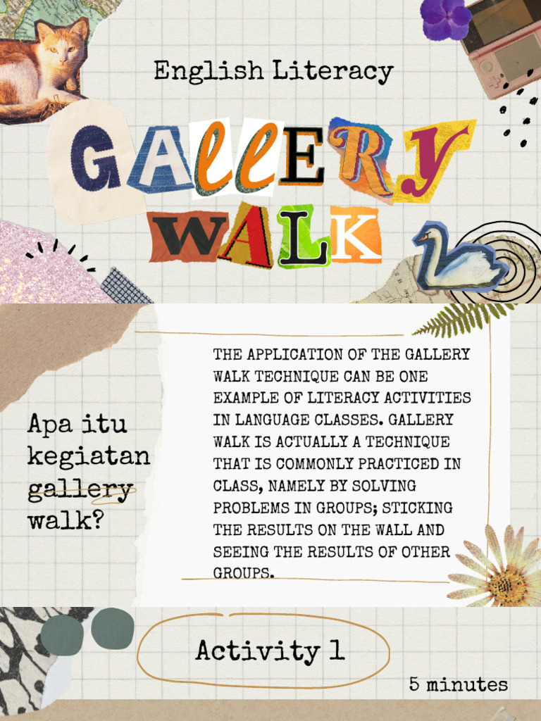 English Literacy Gallery Walk | PDF