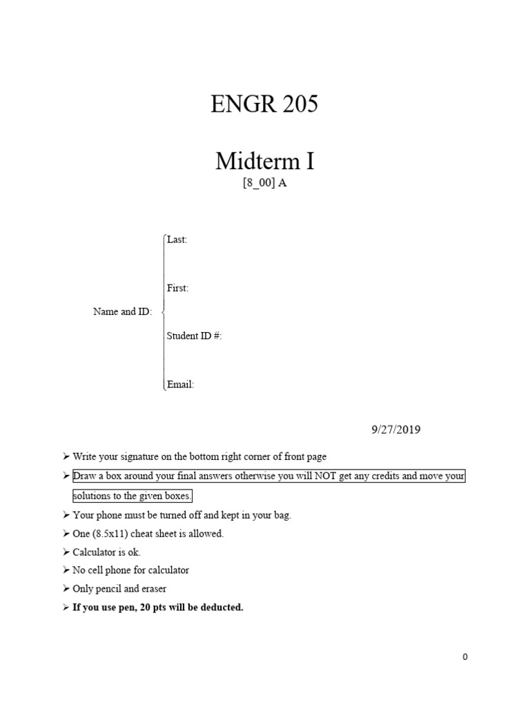 Mid I | PDF