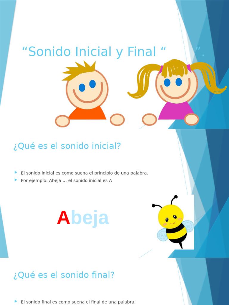 Sonidos Iniciales y Finales en Palabras | PDF | Artes del Lenguaje y ...