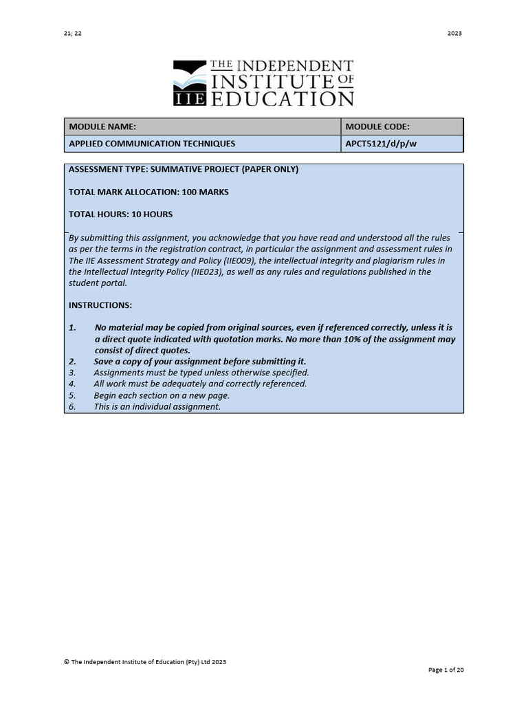 APCT5121w Summative Project | PDF