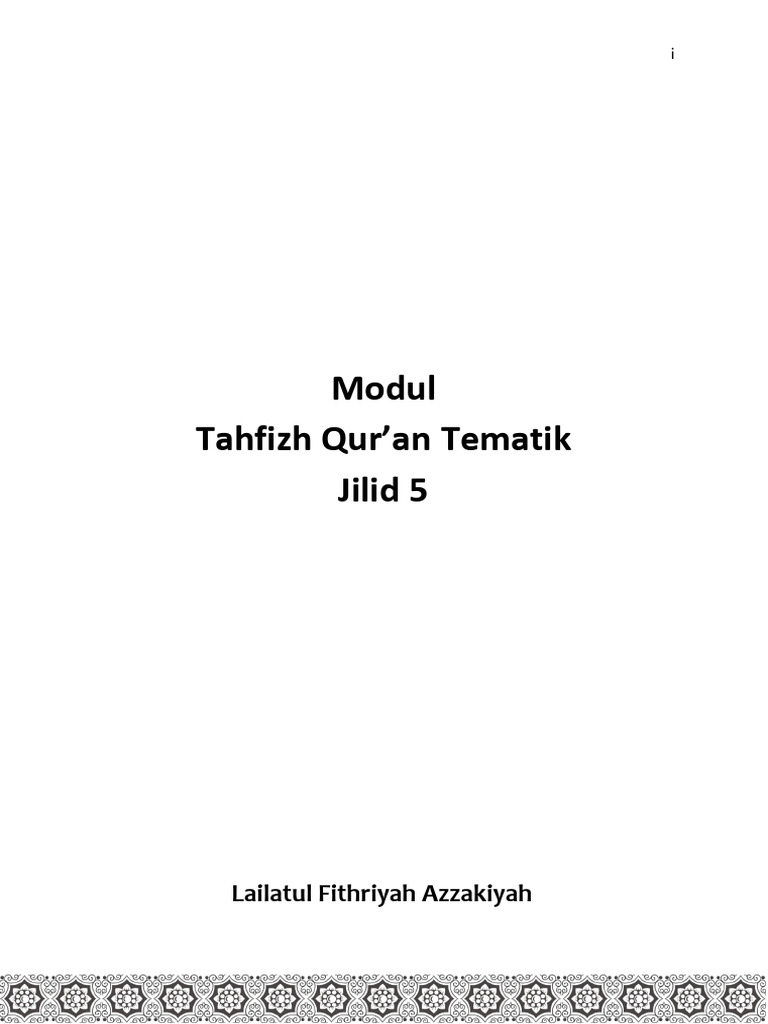 Modul Jilid 5 - Lengkap | PDF