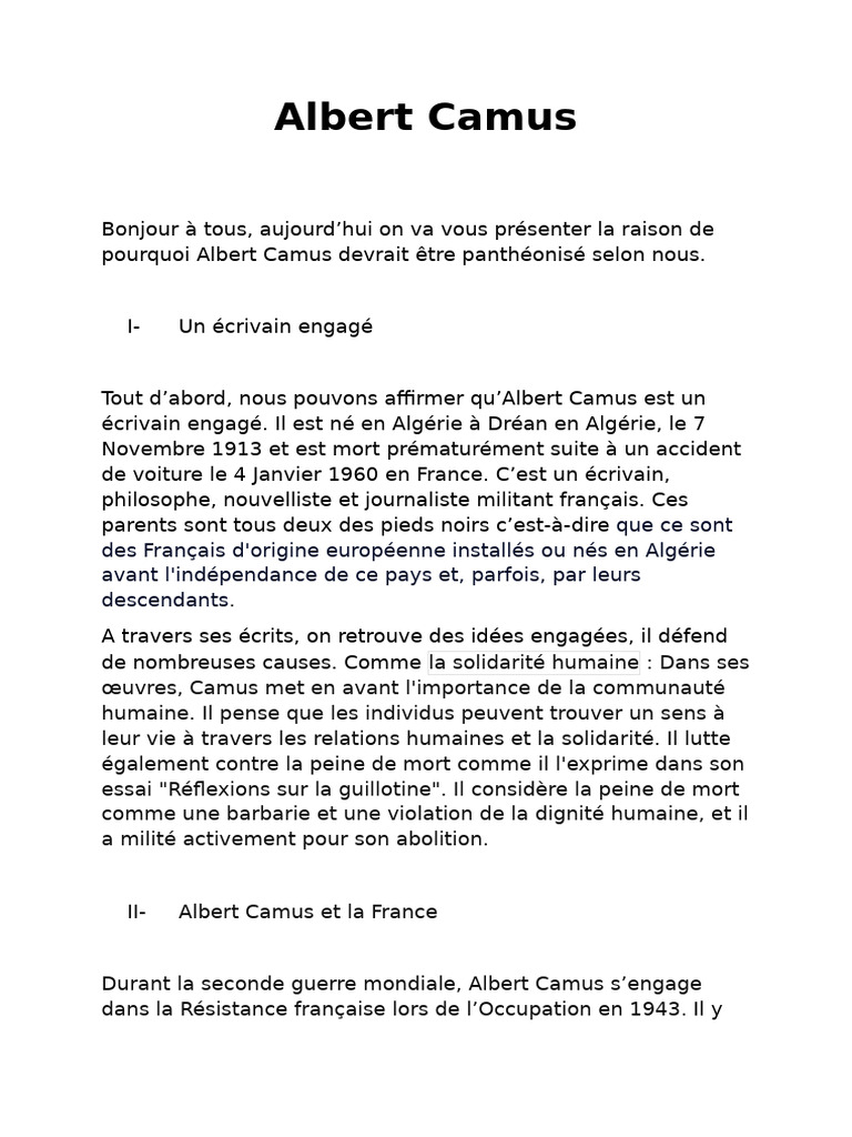 Albert Camus | PDF
