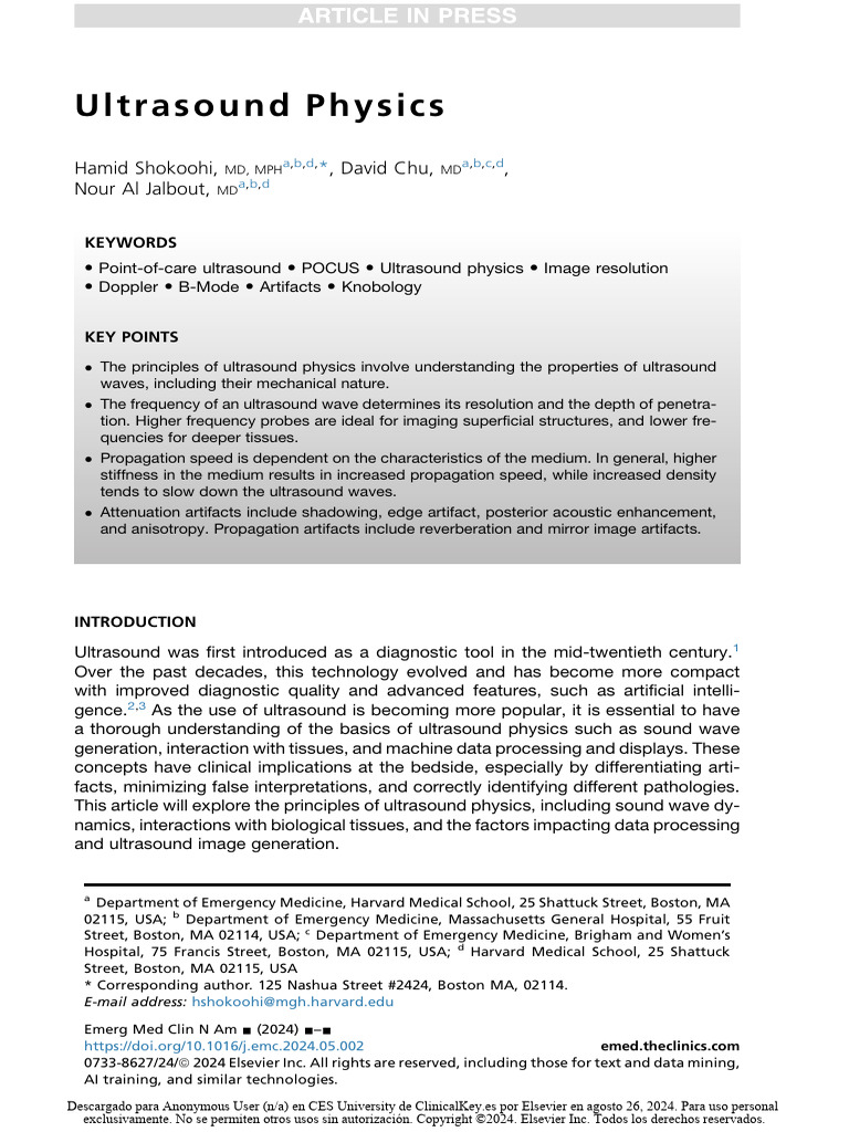 5 Ultrasound Physics | PDF