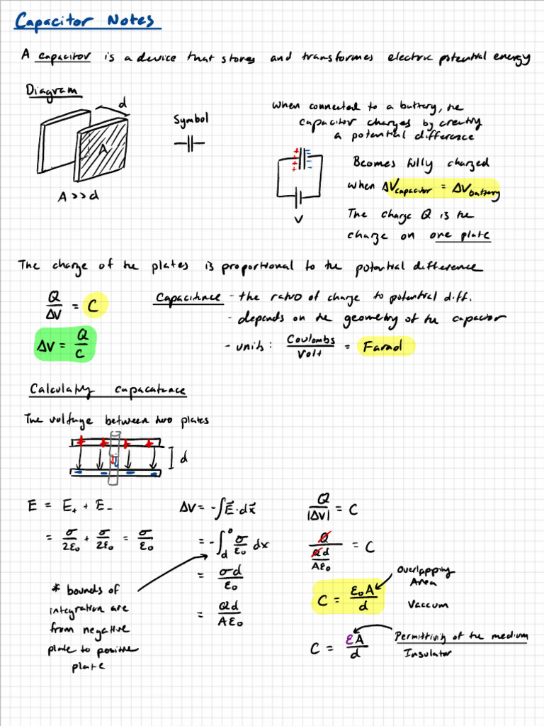 AP Physics C Capacitors | PDF