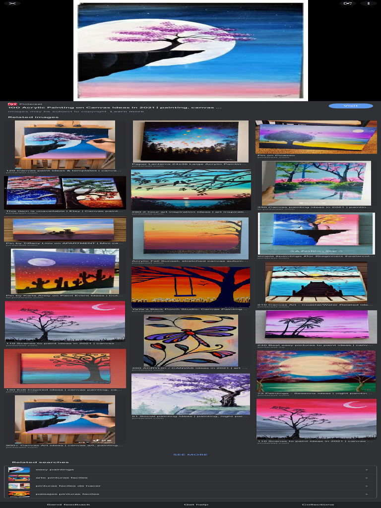 Creative Canvas Painting Ideas - Google Search | PDF