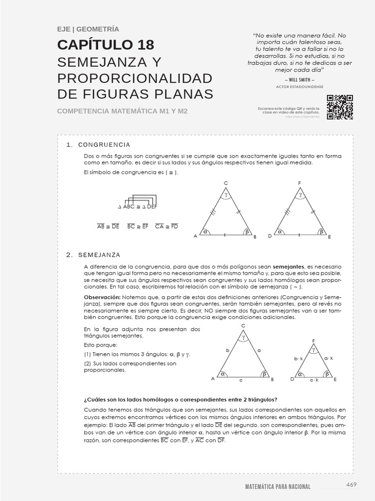 Semejanza y Proporcionalidad en Triángulos | PDF | Triángulo ...