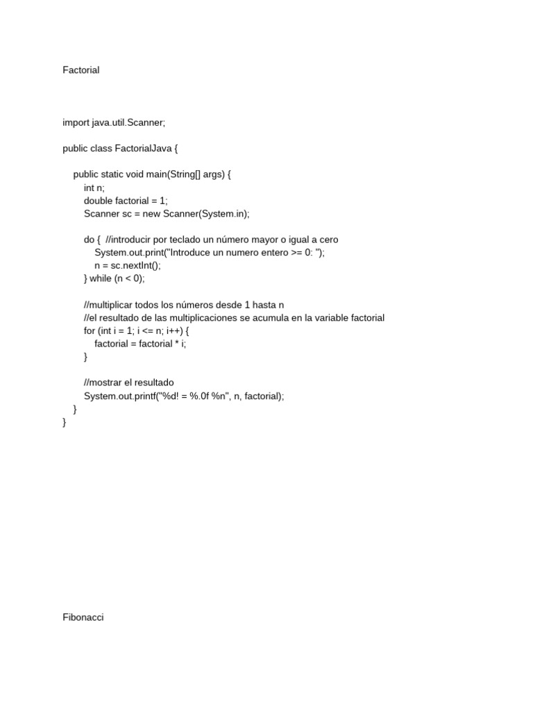 Factorial | PDF