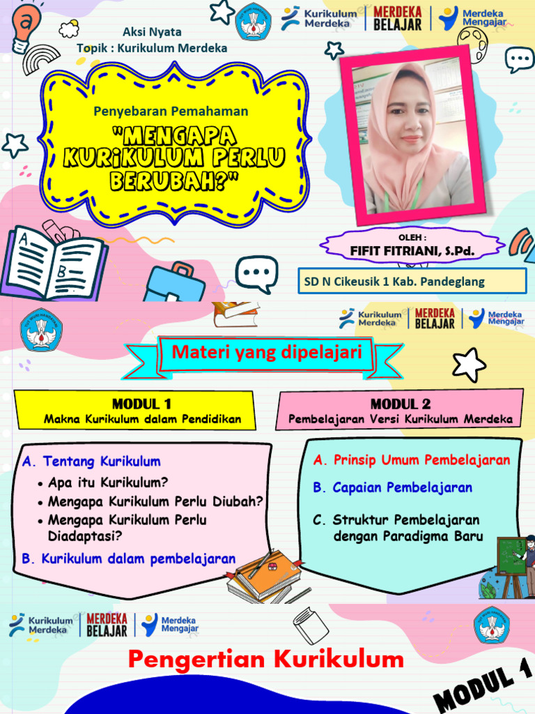 AKSI NYATA - TOPIK KURIKULUM MERDEKA - FIFIT FITRIANI, S.PD | PDF