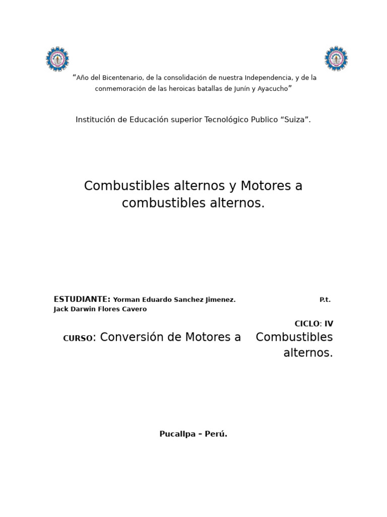 Combustibles Alternos: Ventajas y Tipos | PDF | Biodiésel | Negocios