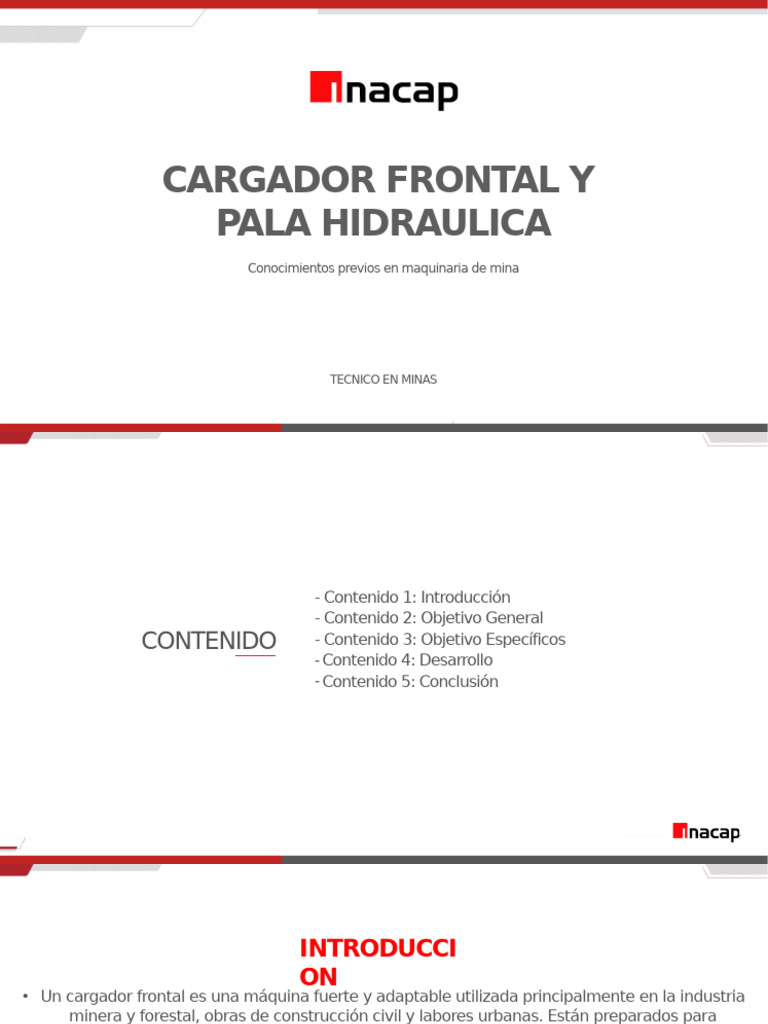 Cargador Frontal Y Pala Hidraulica PPT (1) (1) (1) ... | PDF