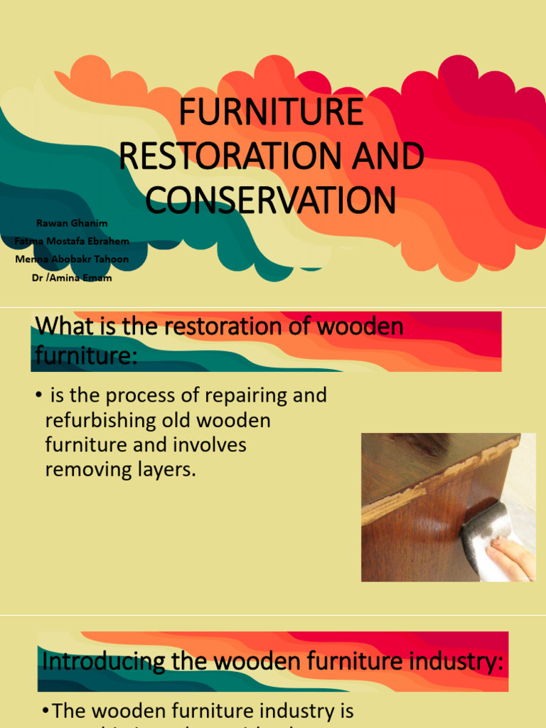 FURNITURE RESTORATION AND CONSERVATION | PDF