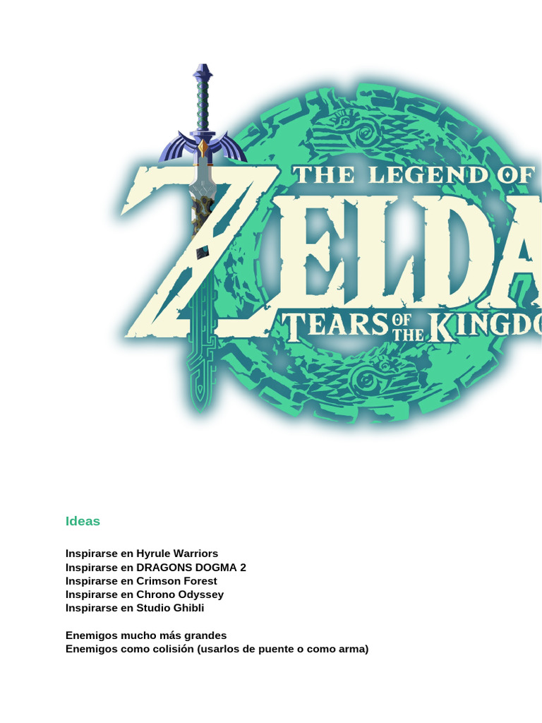 Zelda - TOTK | PDF