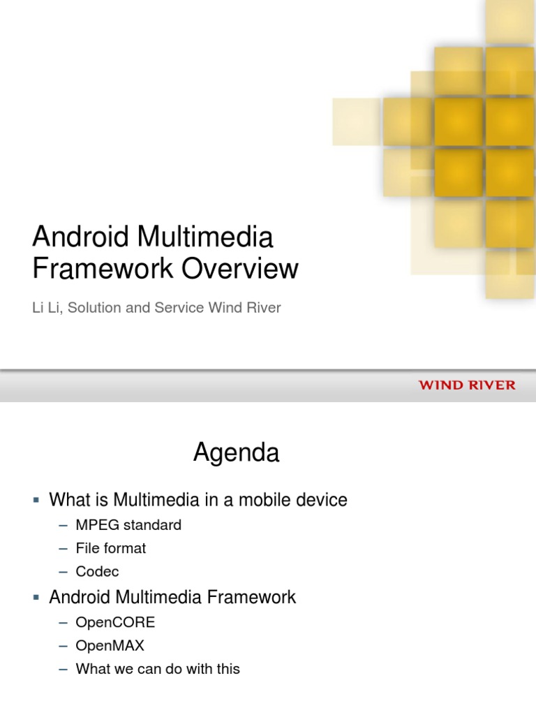 08 Android Multimedia Framework Overview | PDF | Business | Computers