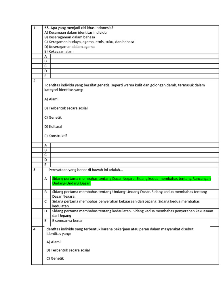 1.docx Soal 2024 Siap Boos Klas 10 | PDF