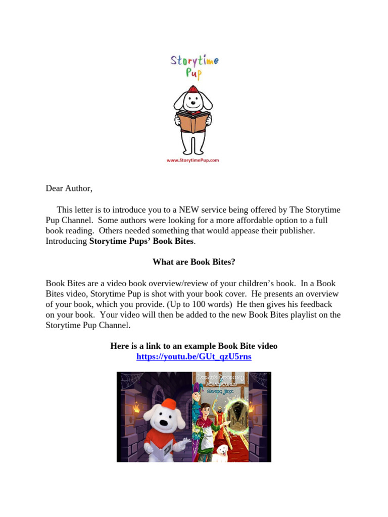 Storytime Pup: Book Bites for Authors | PDF | Social Media | Popular ...